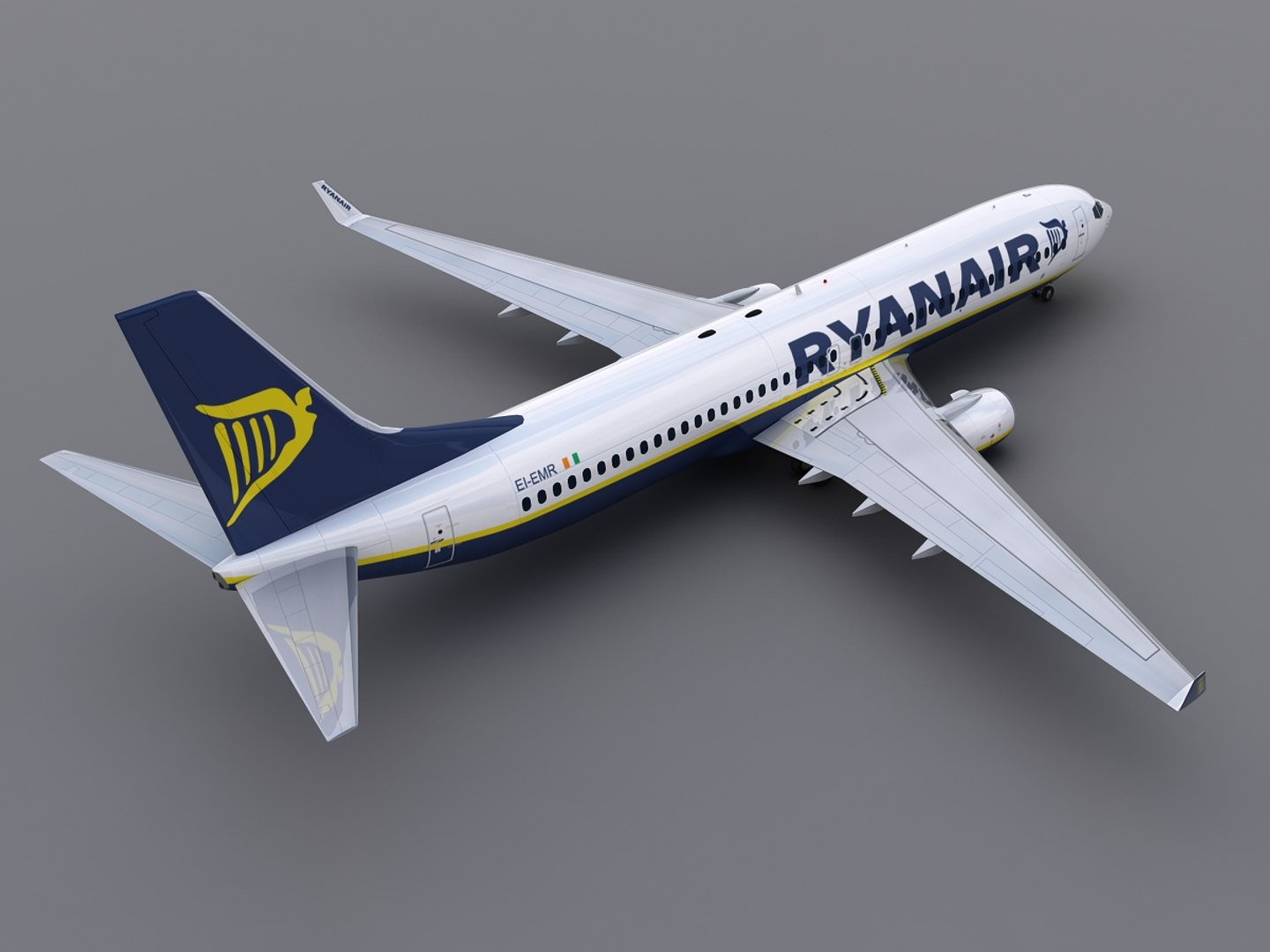 Aircraft Ryanair 3d Model
