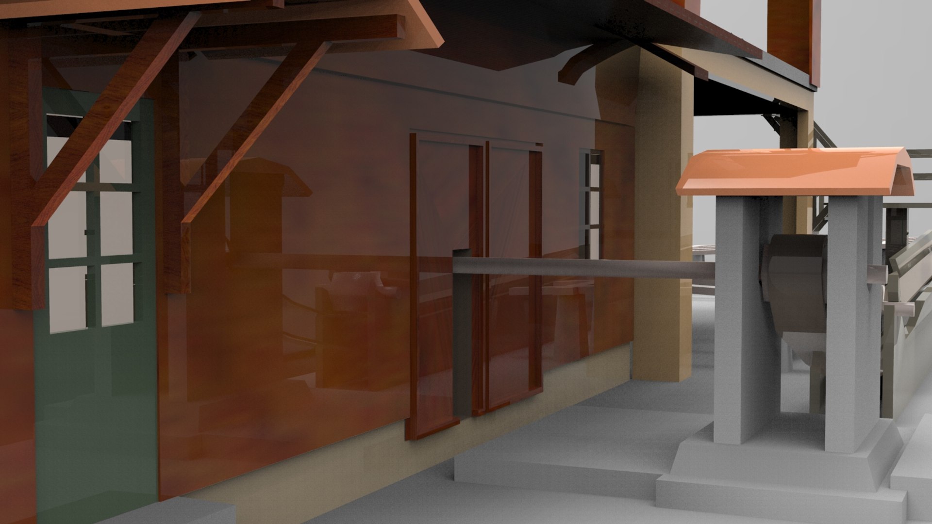 3D Wood Workshop Building - TurboSquid 1557546