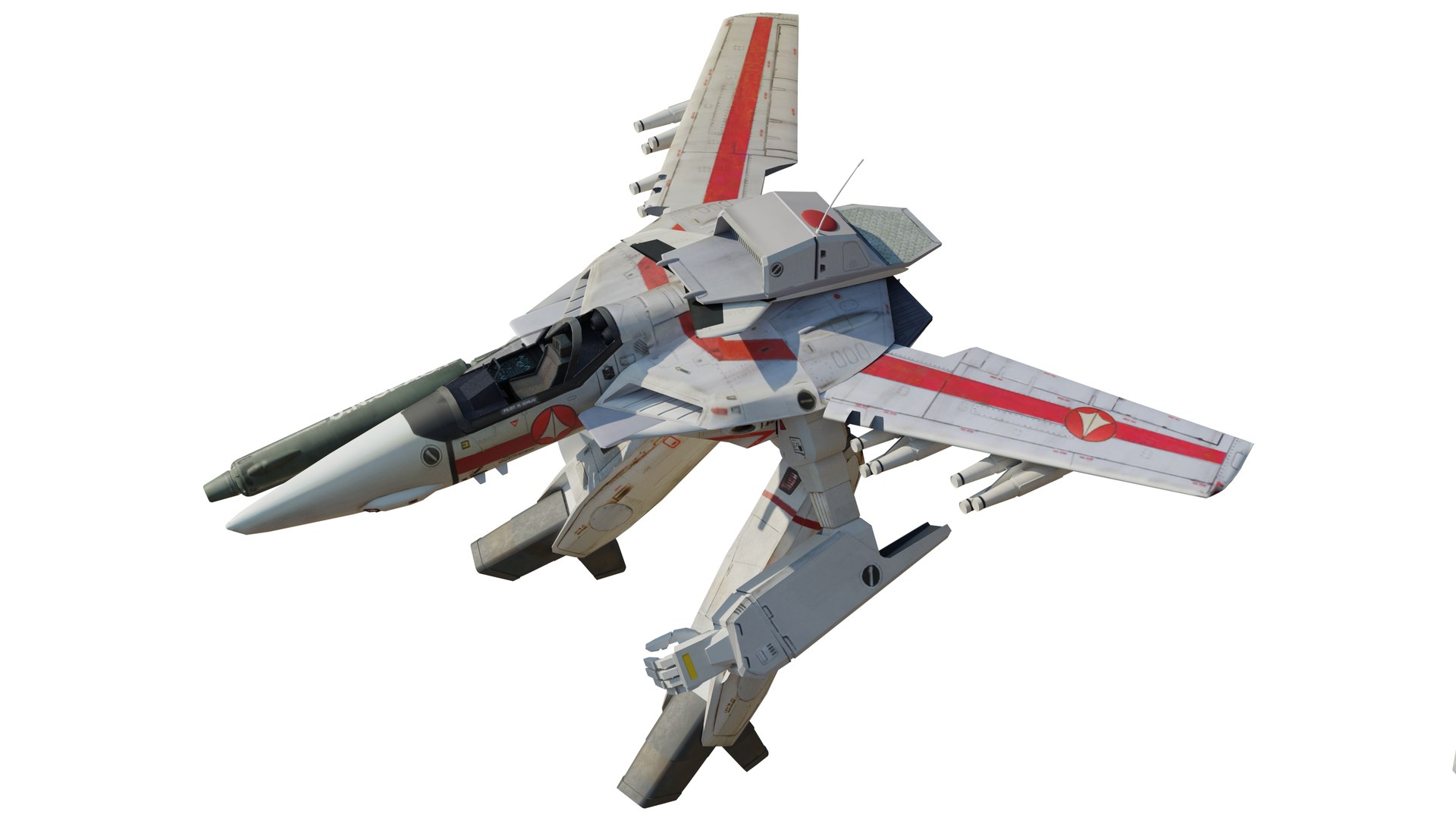 VF-1J Valkyrie 3D Model - TurboSquid 2345105
