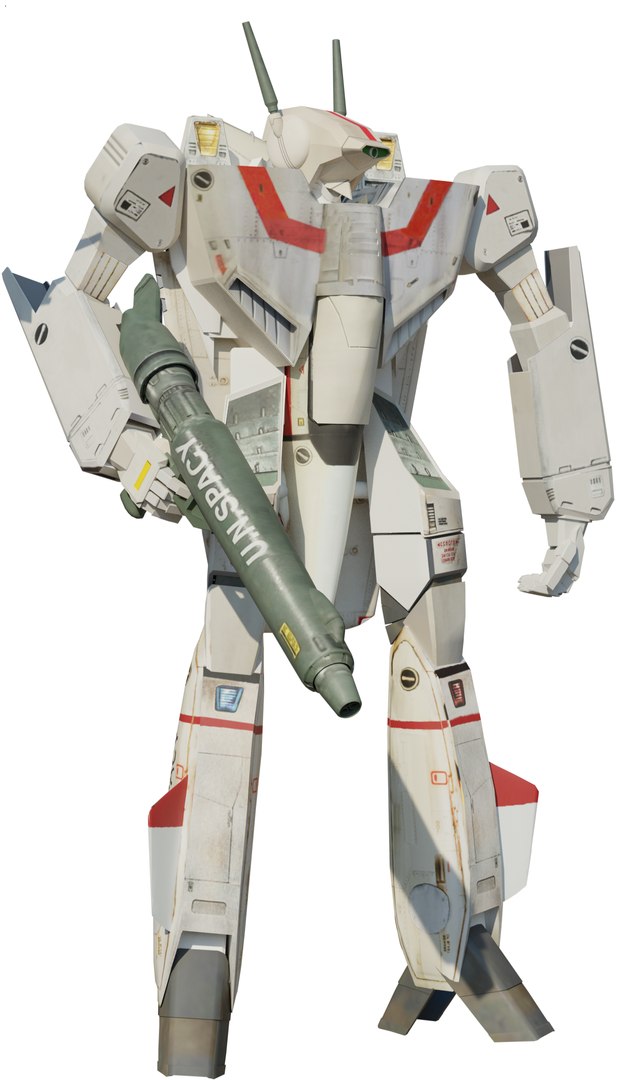 VF-1J Valkyrie 3D Model - TurboSquid 2345105