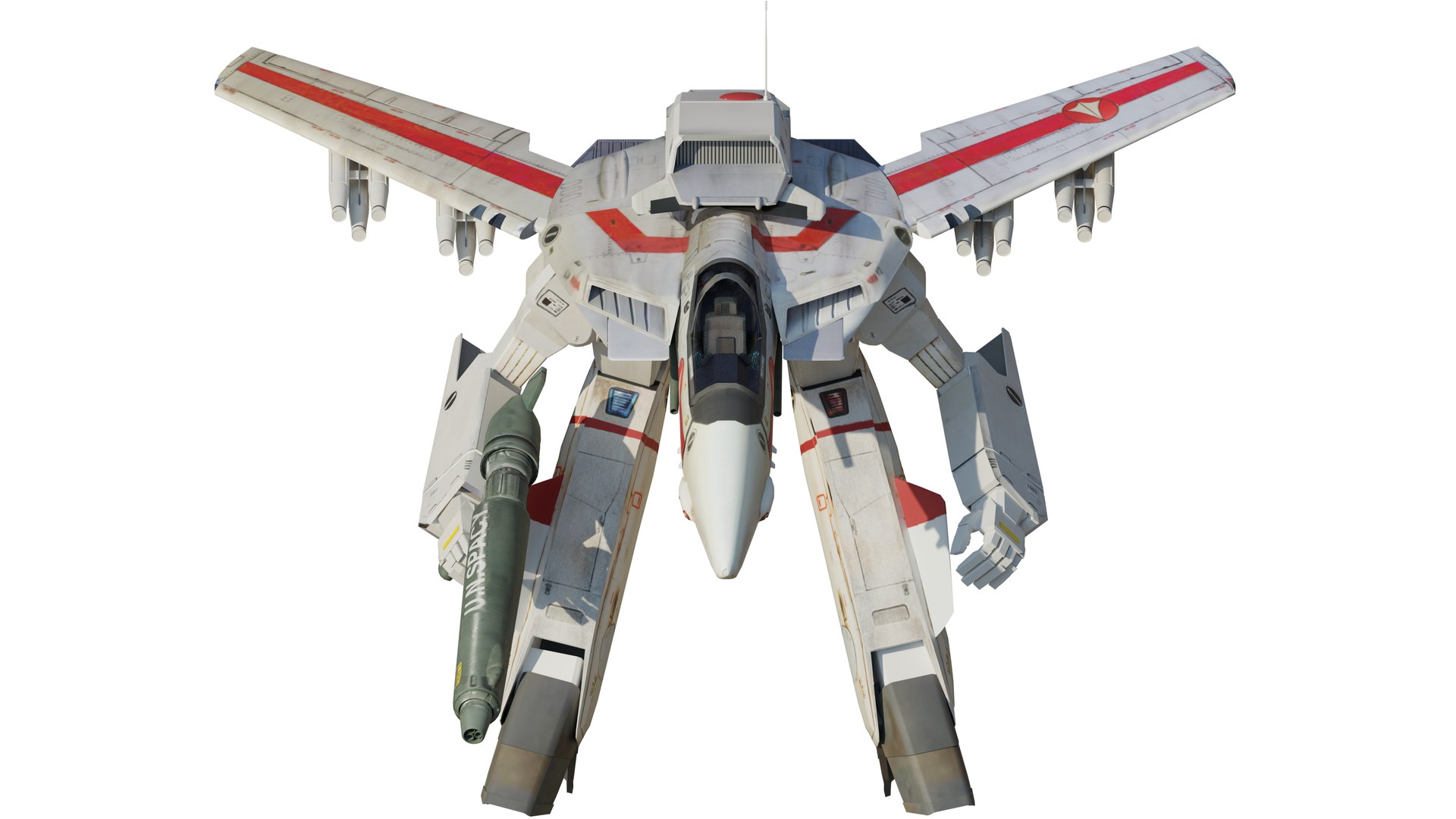 VF-1J Valkyrie 3D Model - TurboSquid 2345105