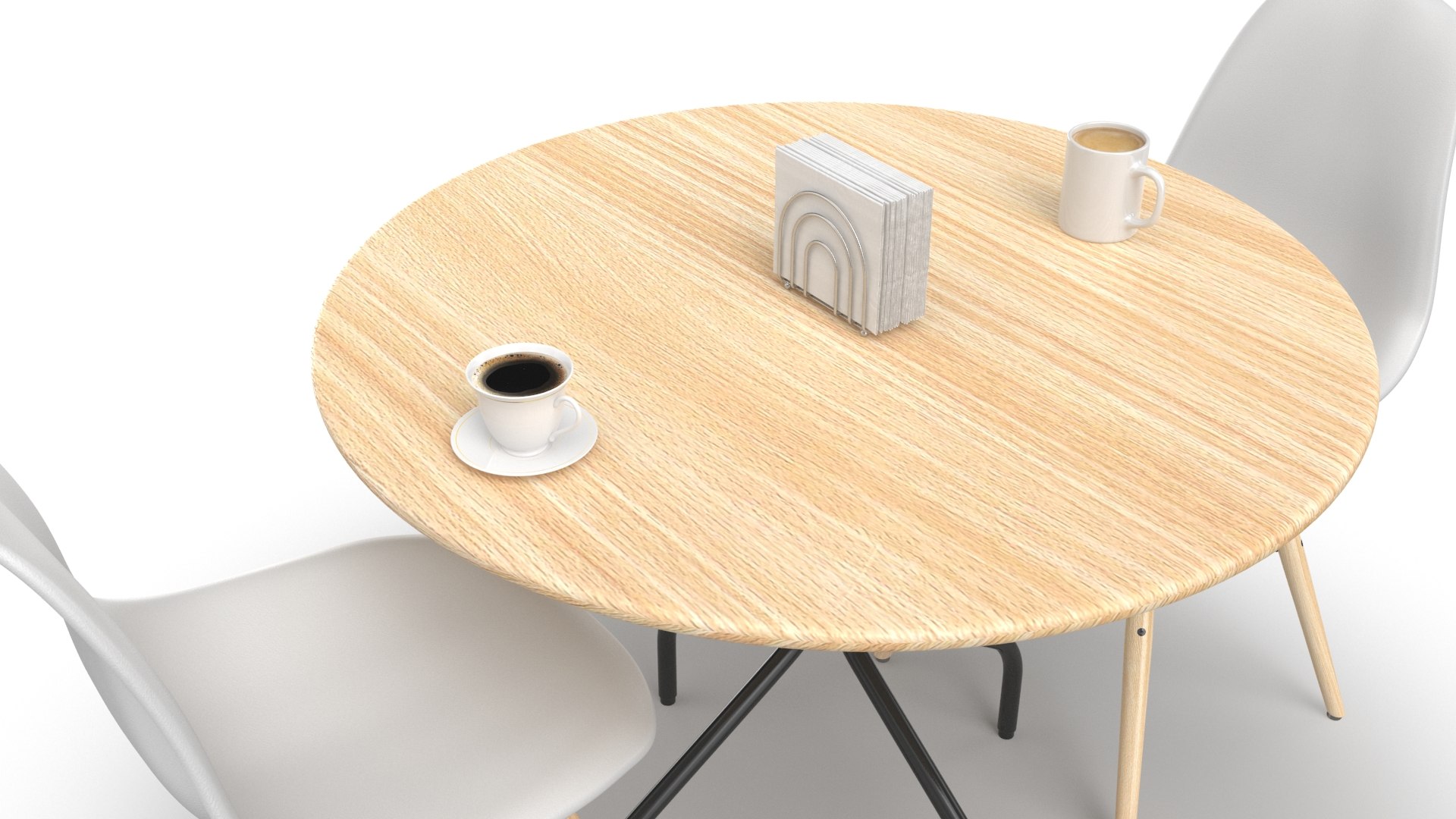 Real Cafe Table Model - TurboSquid 1444721