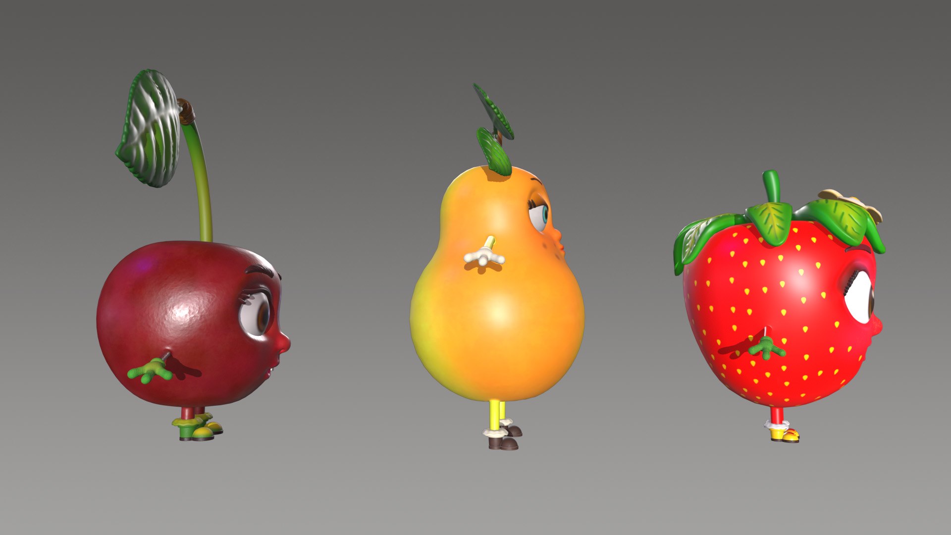 Fruit Set 3D Model - TurboSquid 2042273