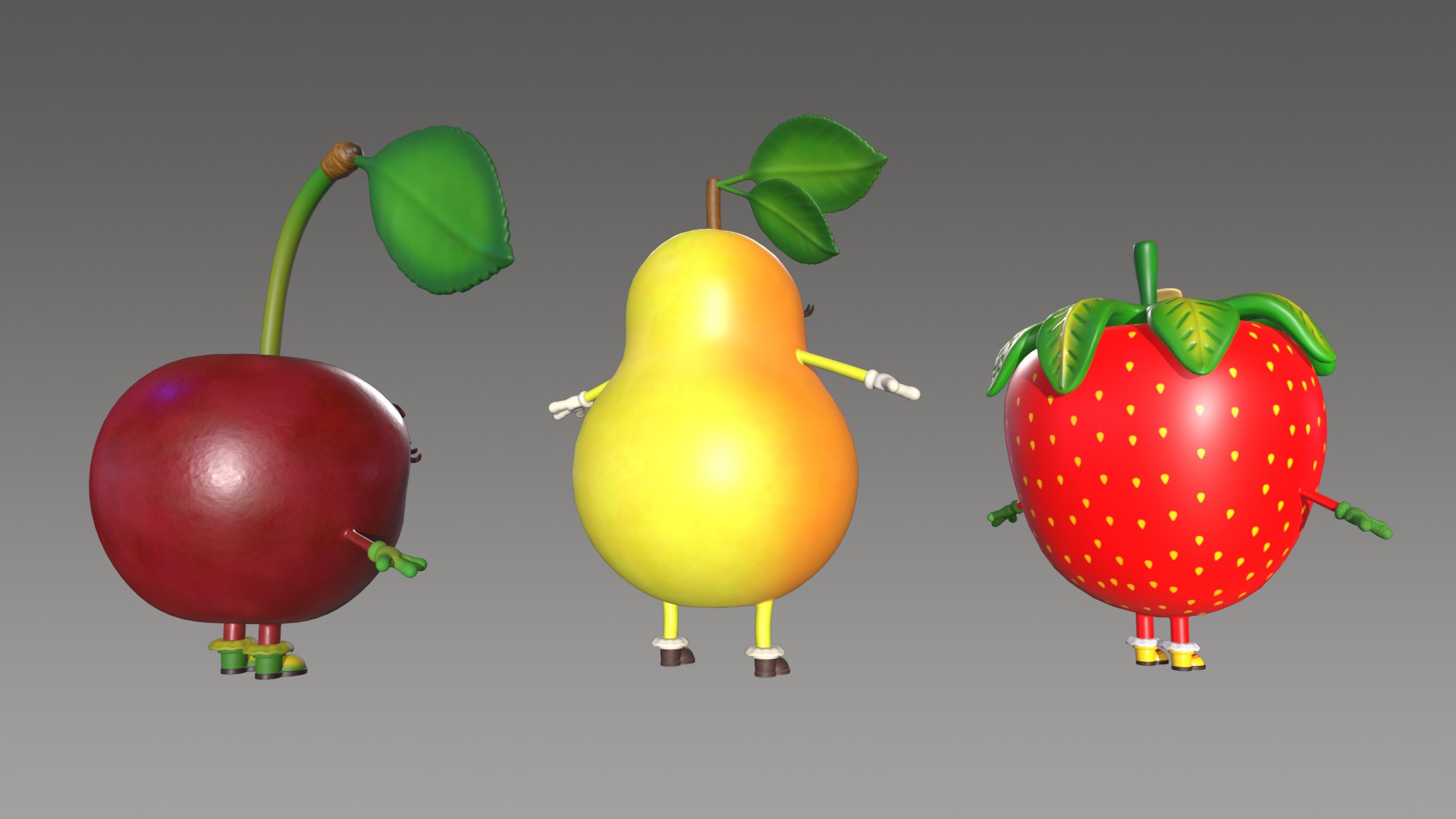 Fruit Set 3D Model - TurboSquid 2042273