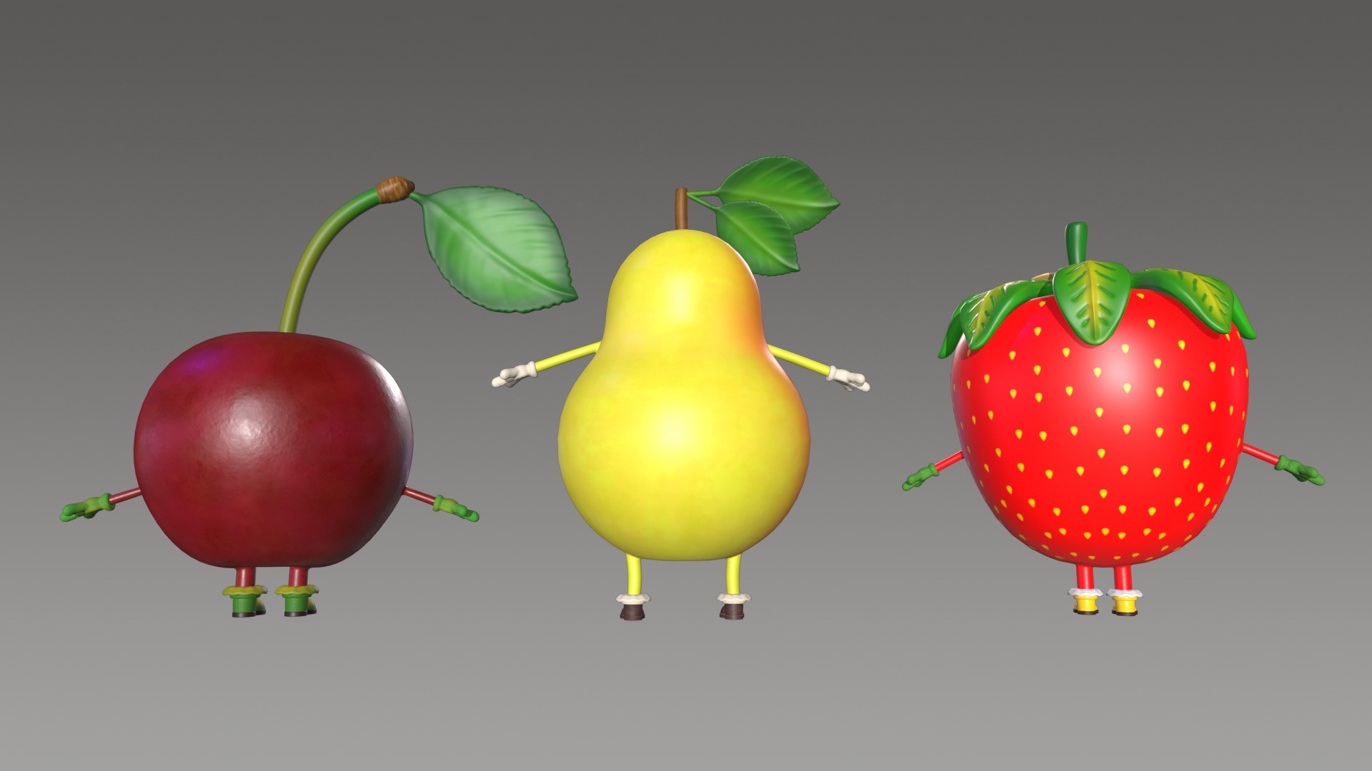 Fruit Set 3D Model - TurboSquid 2042273