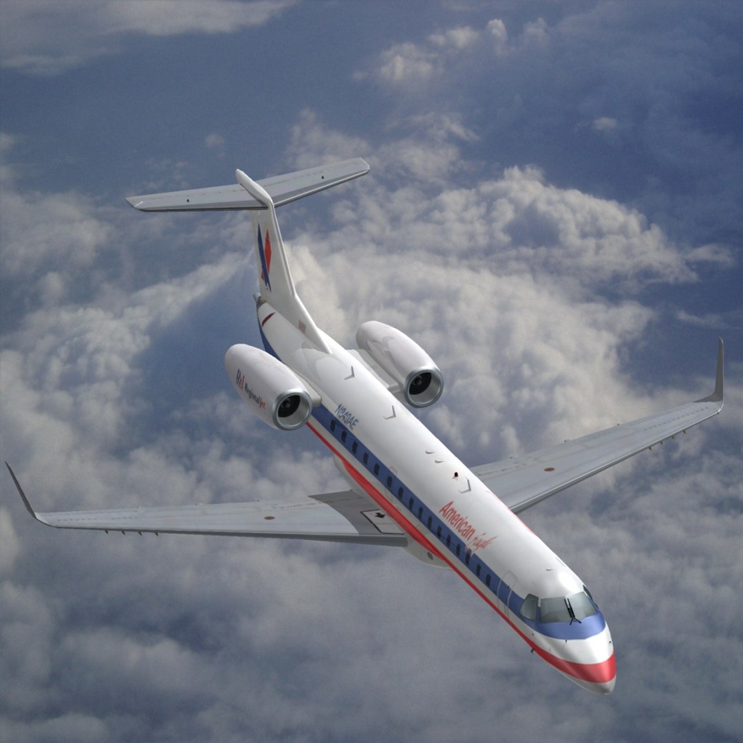 embraer erj-140 3d model