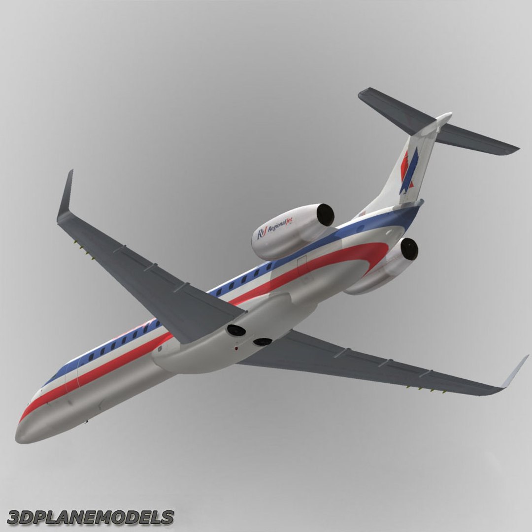 embraer erj-140 3d model