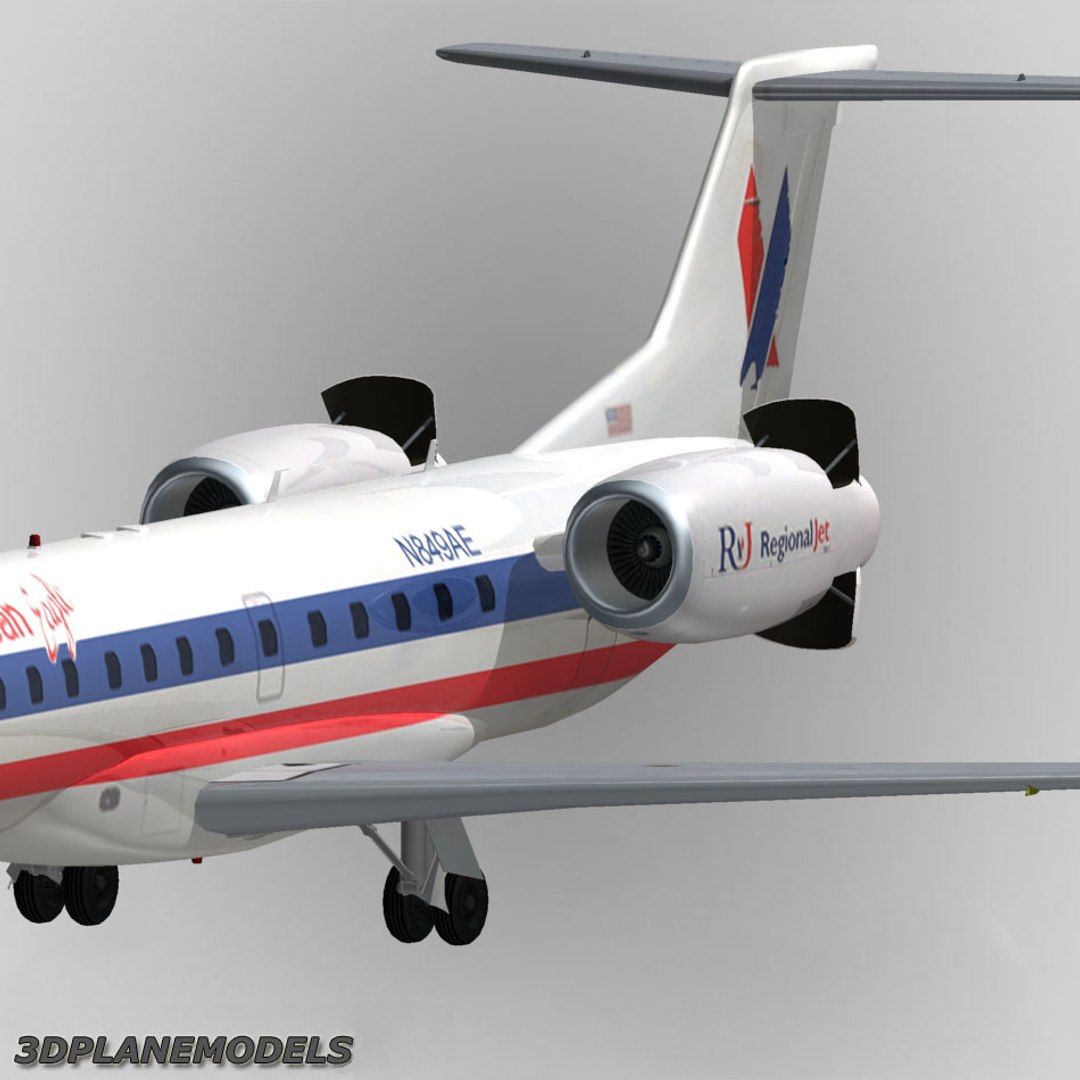 embraer erj-140 3d model