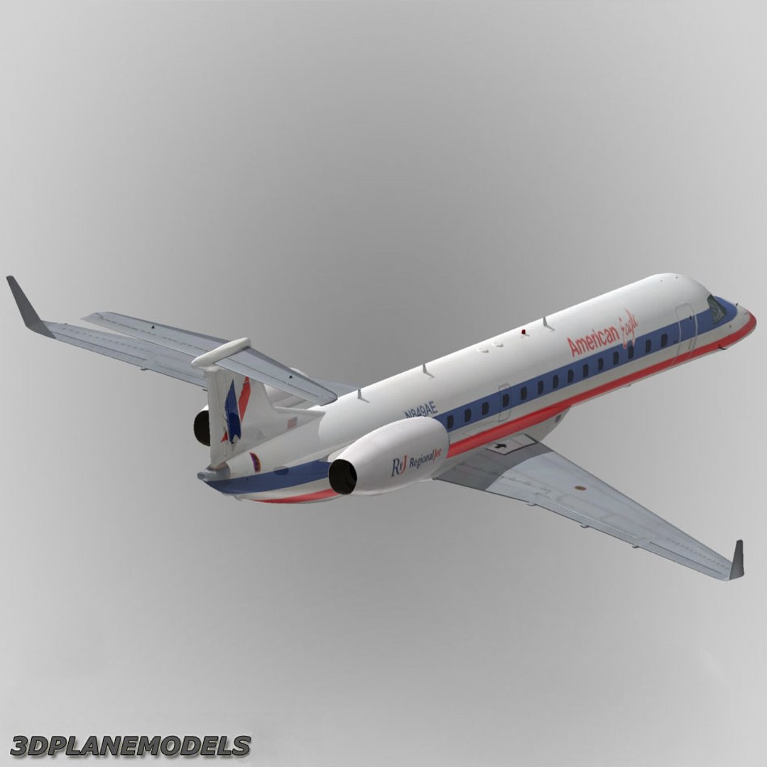 embraer erj-140 3d model