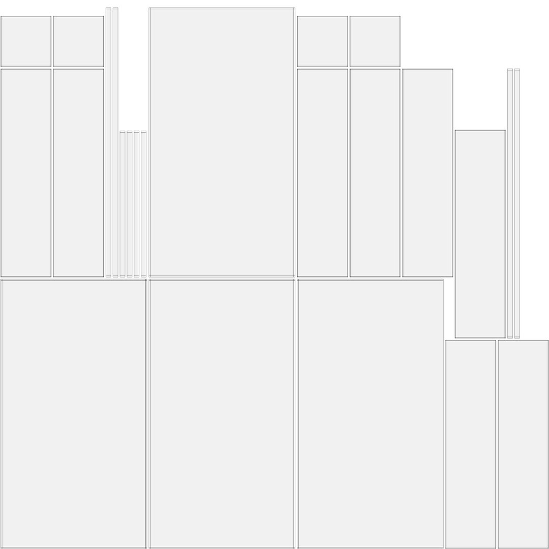 Blue Luxury Wrought Iron Gate With Gold Ornamental Details 3D Model 3D ...