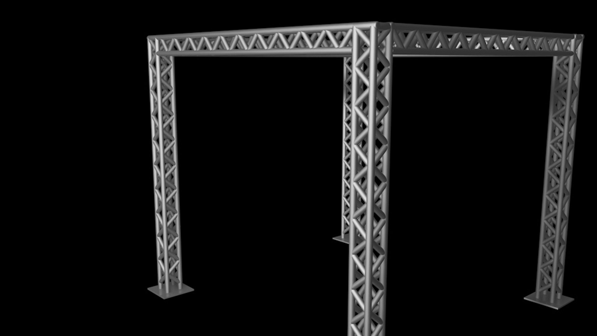 Free Box Truss 3d Model