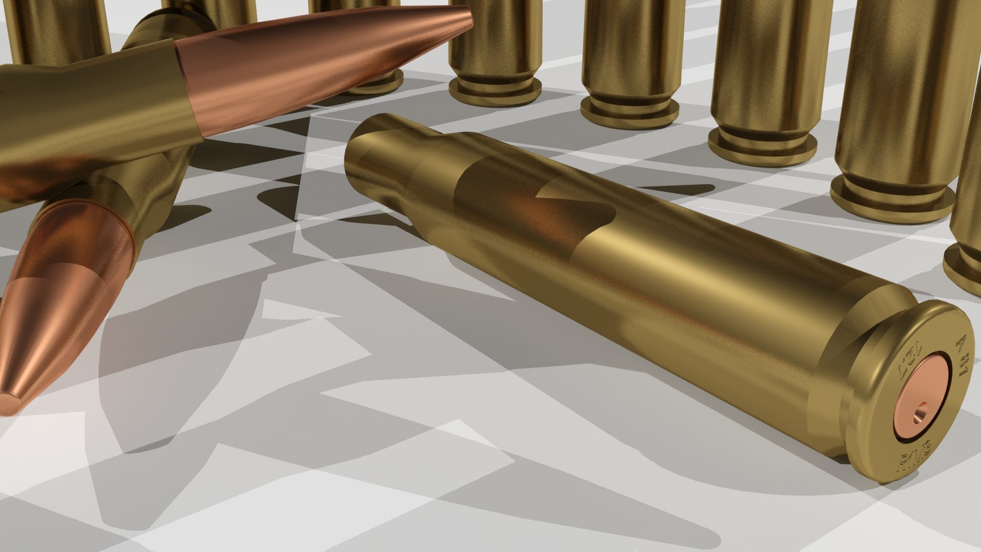 3d R1m3 Bullets Model