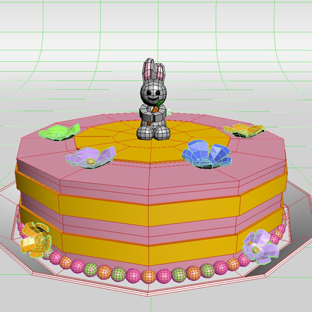 3dsmax cake rabbit