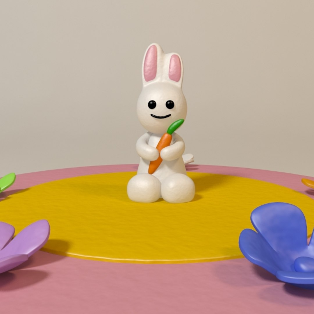 3dsmax cake rabbit