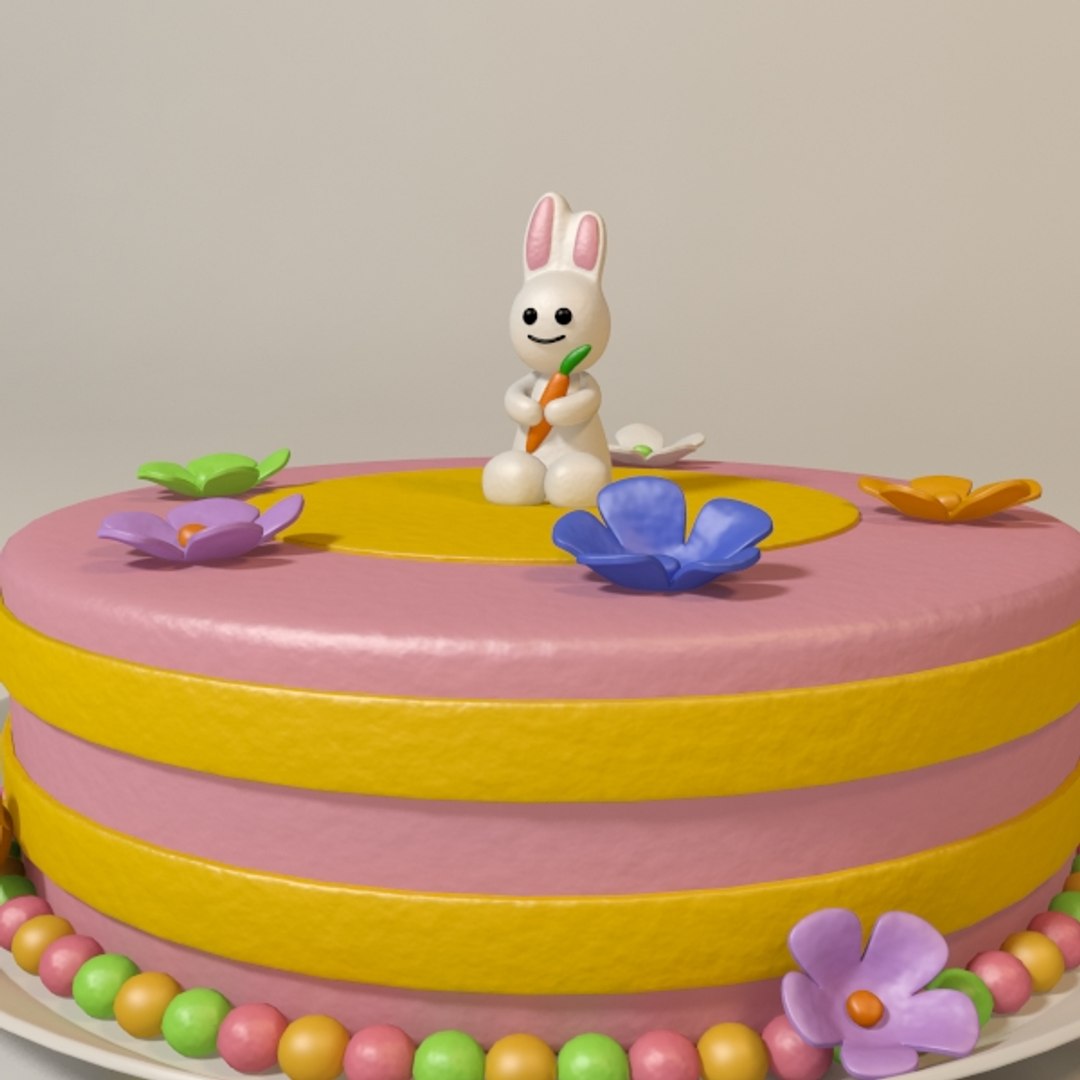 3dsmax cake rabbit