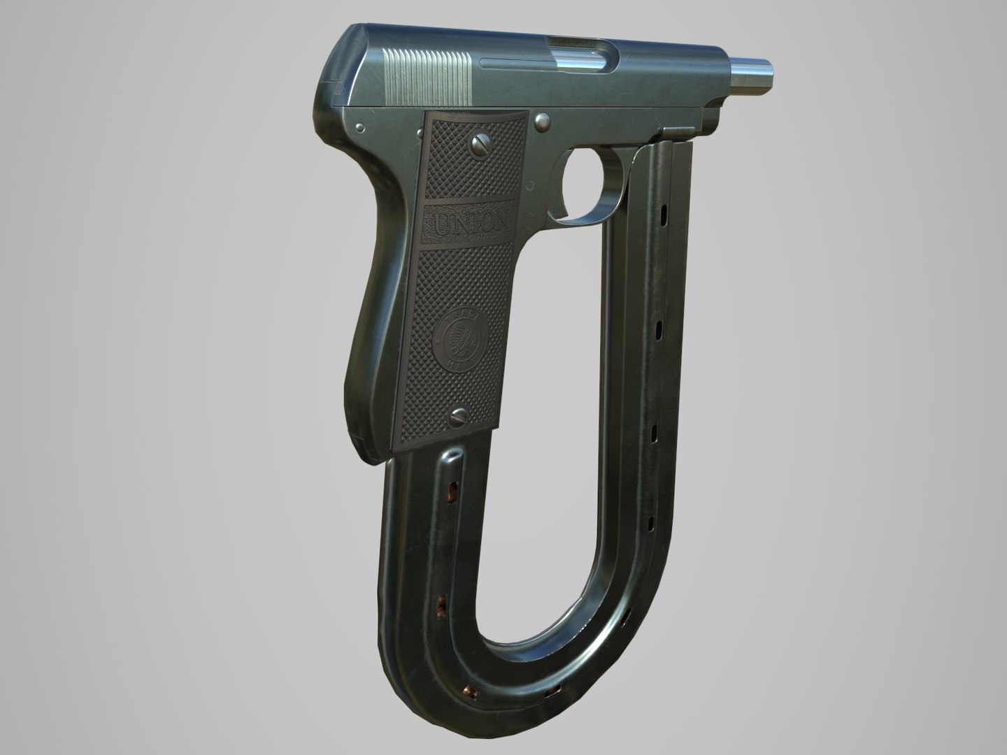 Union Pistol French 3D Model - TurboSquid 1152697