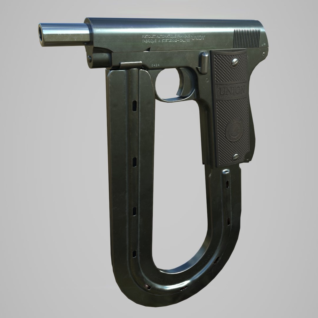 Union Pistol French 3D Model - TurboSquid 1152697