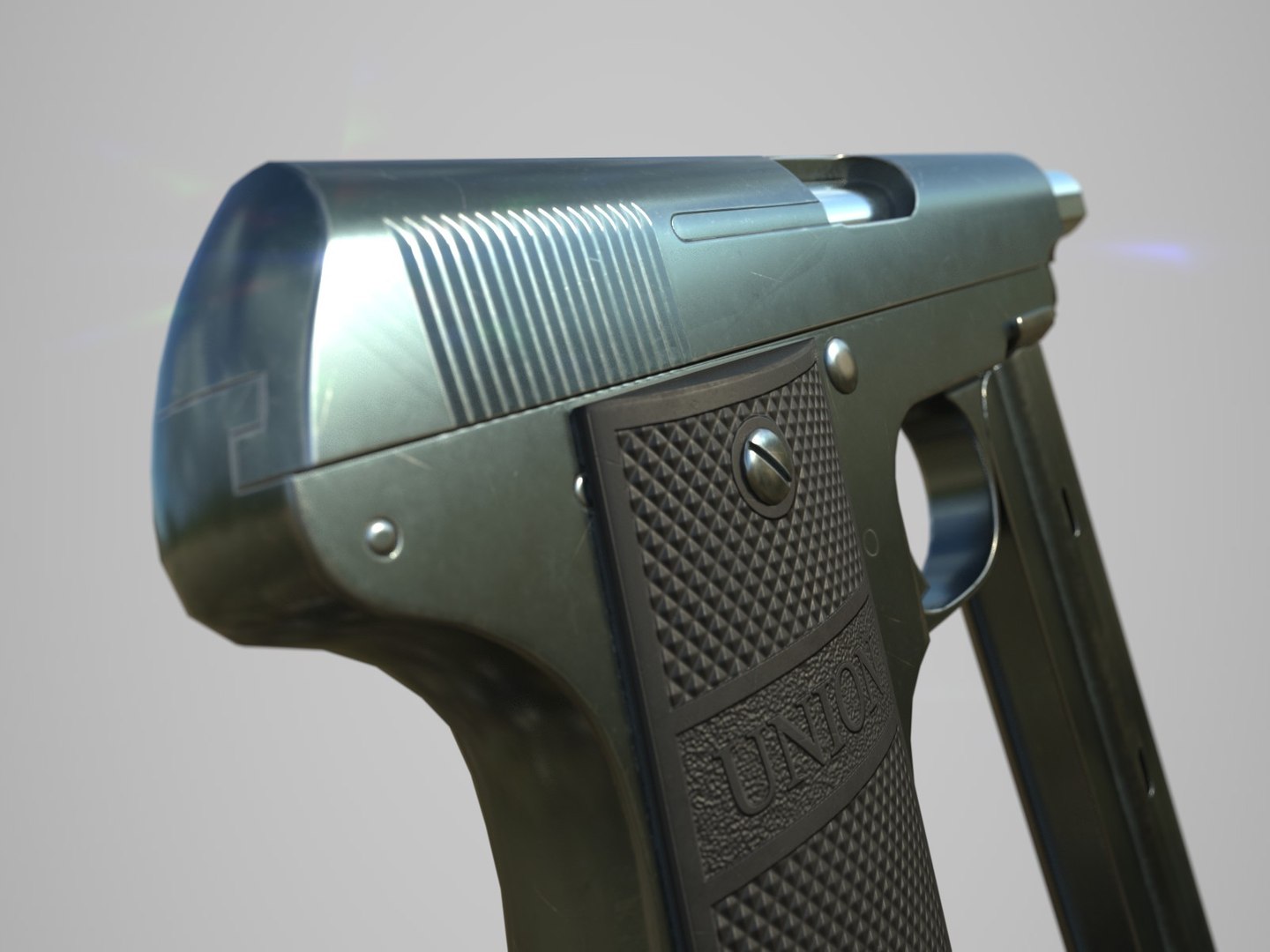 Union Pistol French 3D Model - TurboSquid 1152697