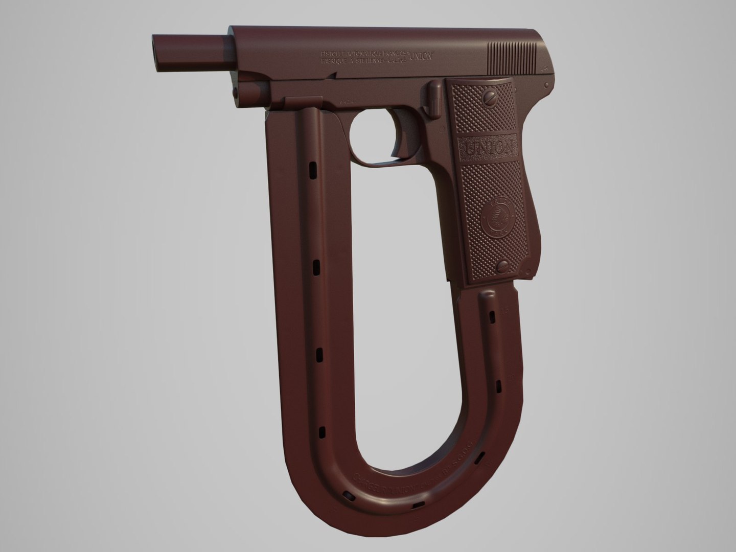 Union Pistol French 3D Model - TurboSquid 1152697