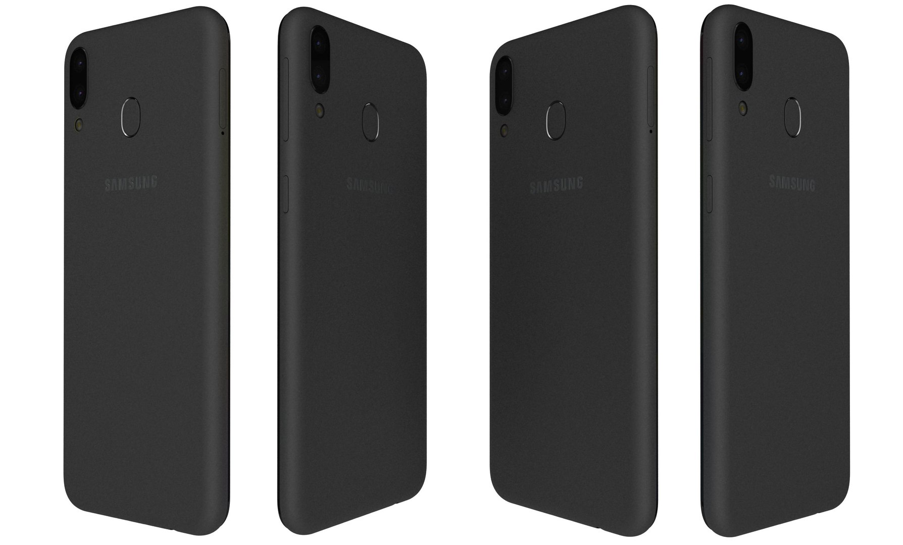 Samsung galaxy m20 blue 3D model - TurboSquid 1379476