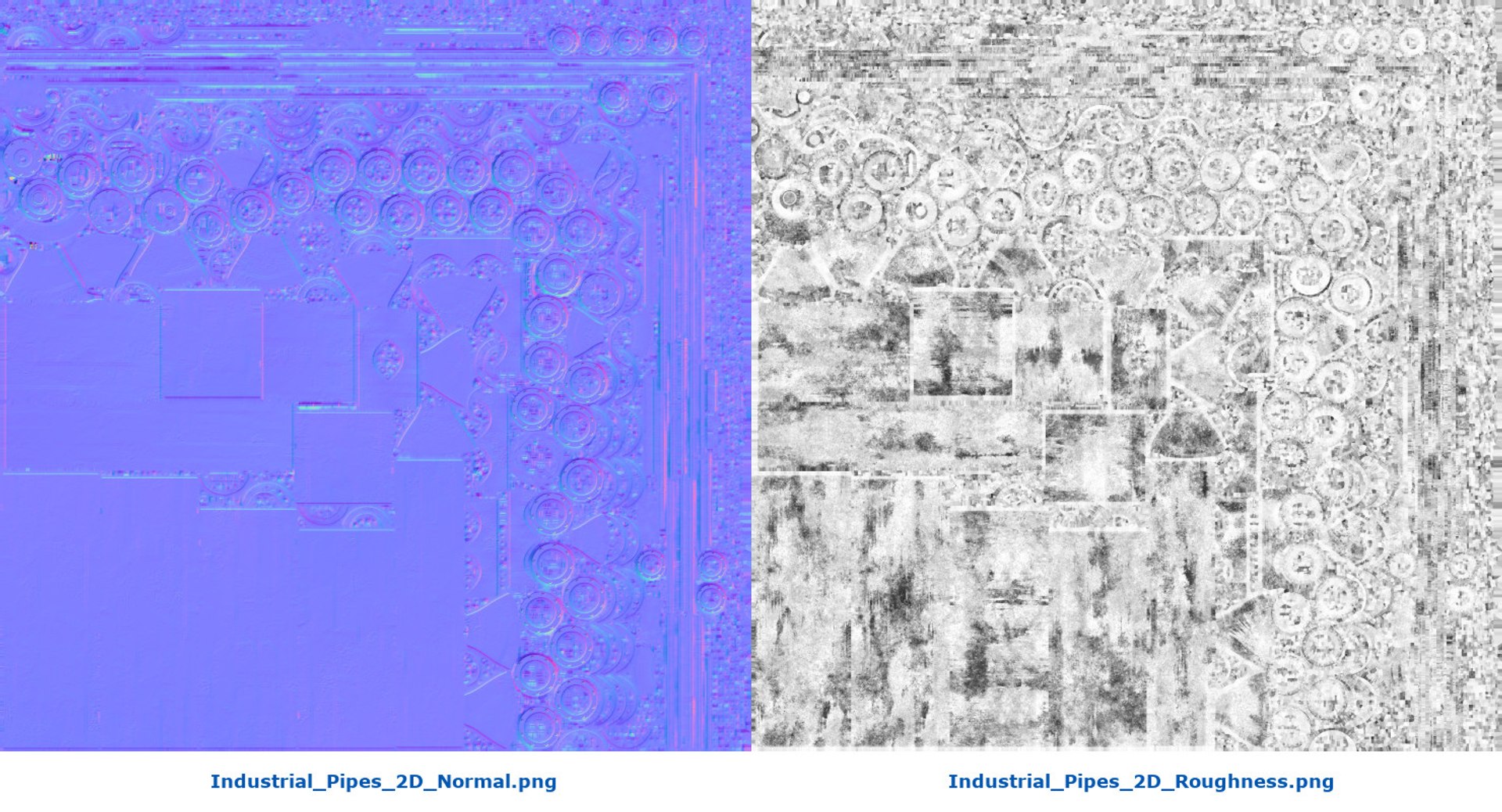 Industrial Pipes 2d 3D Model - TurboSquid 1385579