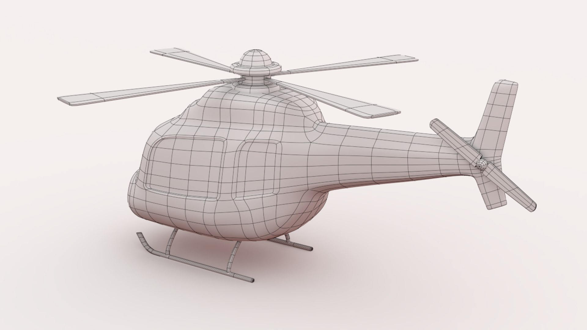 3D Model Cute Cartoon Toy Helicopter - TurboSquid 1500072