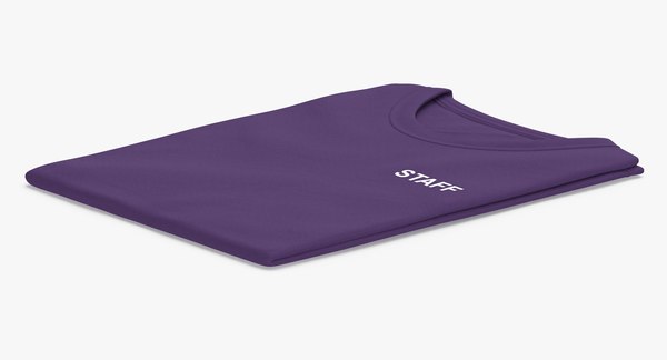 Female Crew Neck Folded Purple Staff 01 3D - TurboSquid 1759009