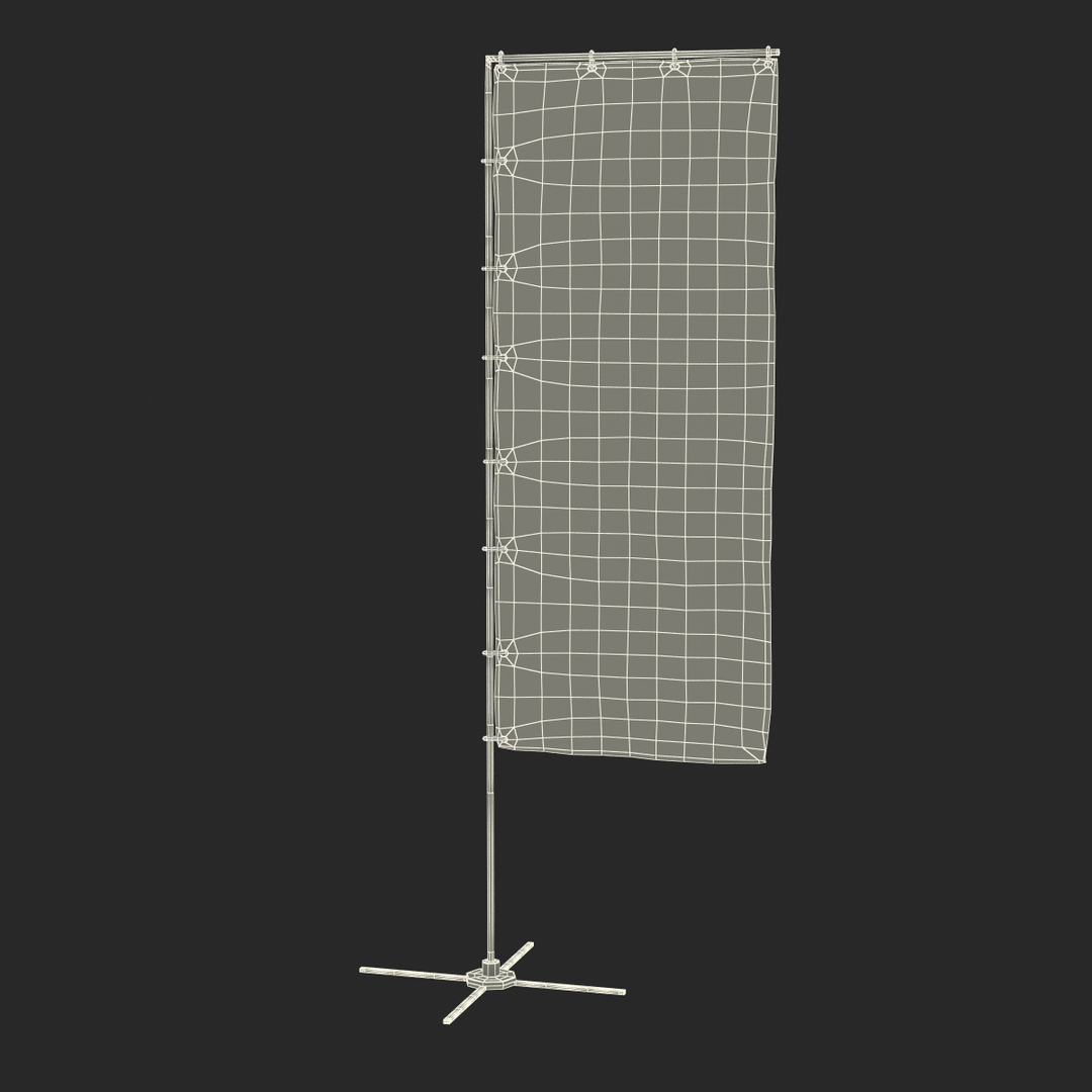 Banner Stand 5 Generic 3d 3ds