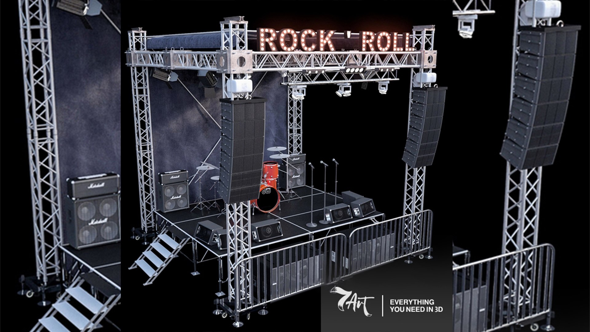 3D Stage Model - TurboSquid 2292368