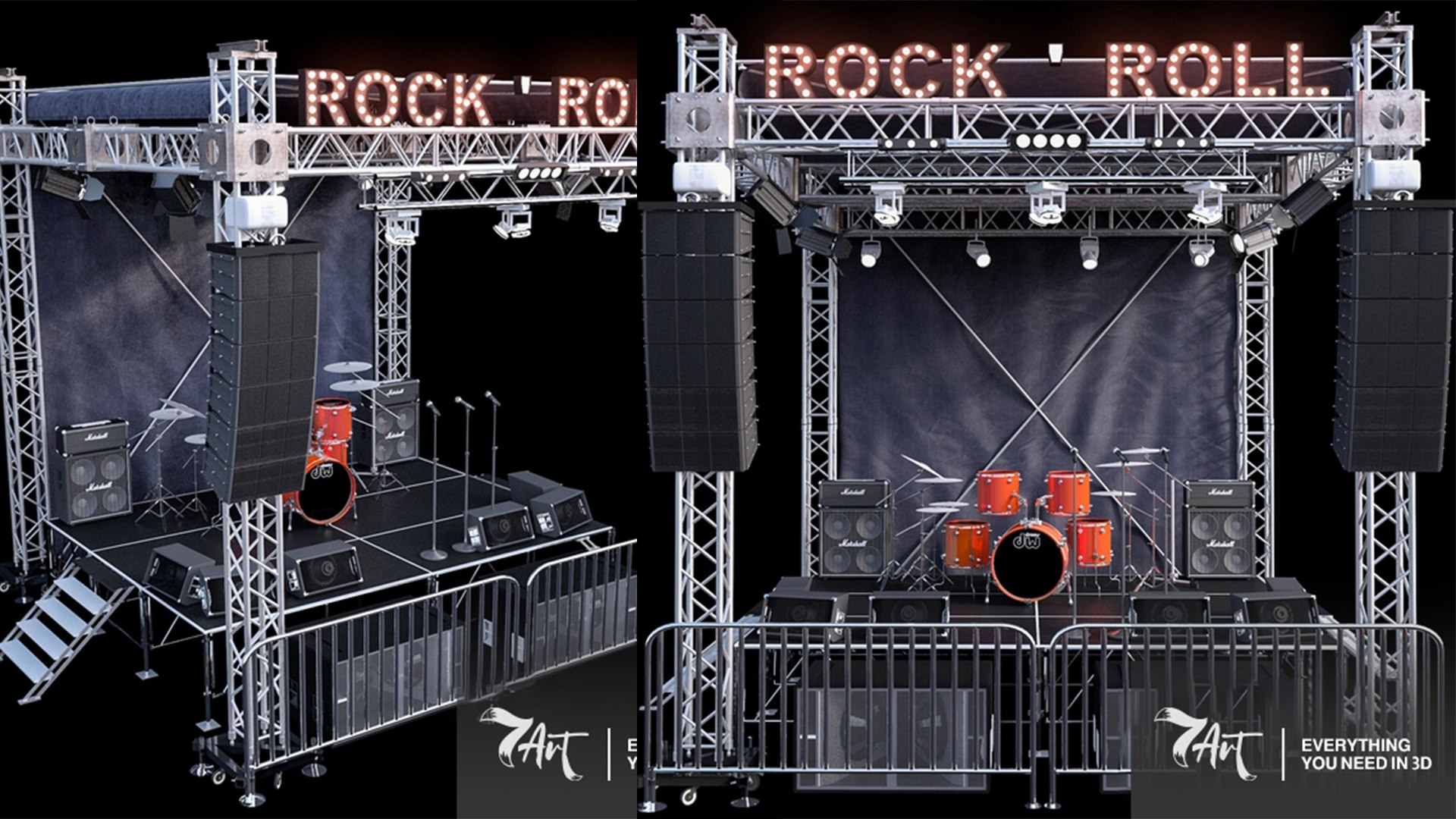 3D Stage Model - TurboSquid 2292368