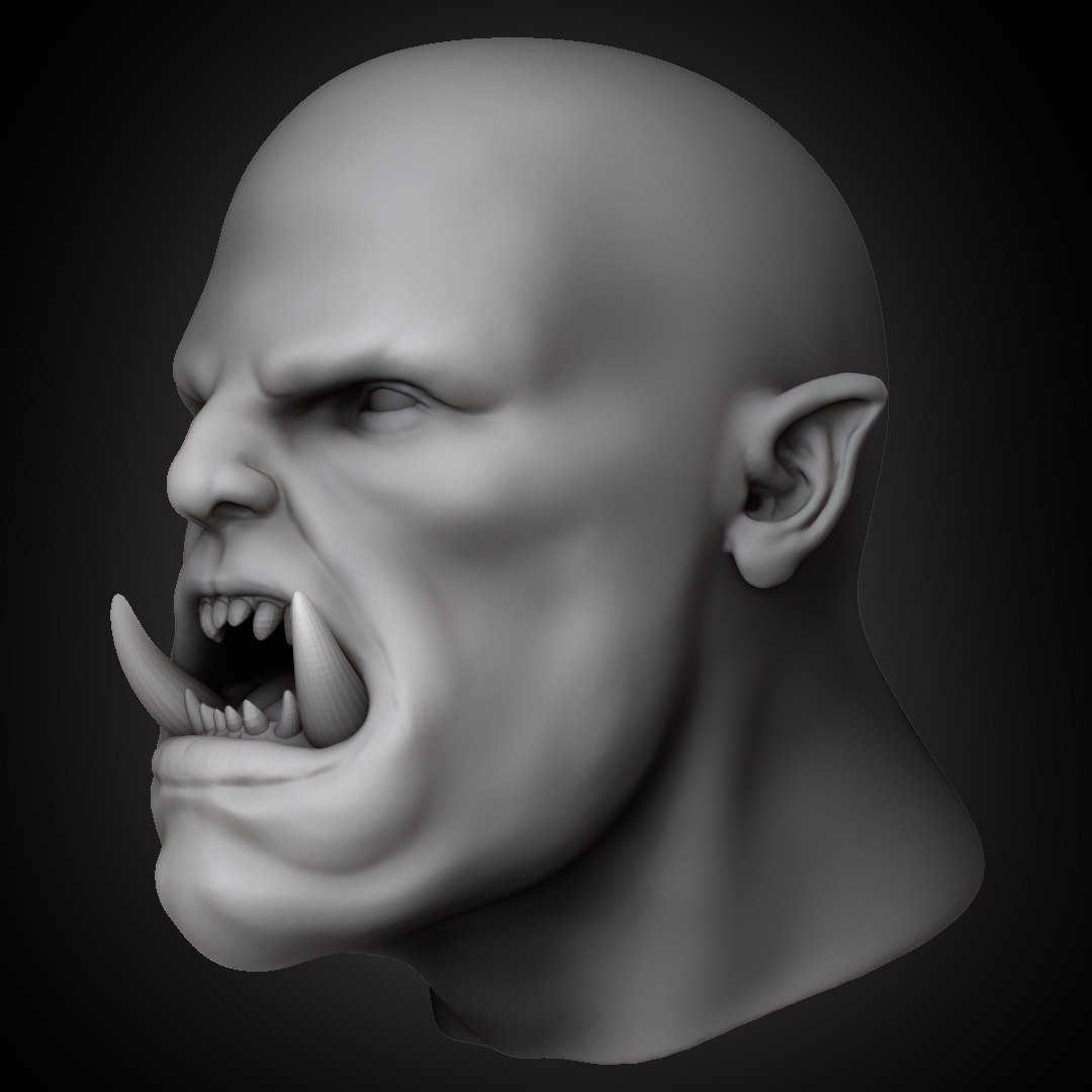 Orc Head Concept 3D - TurboSquid 1706336
