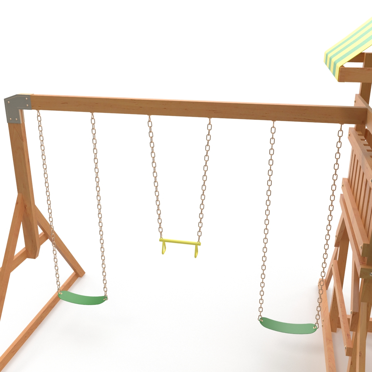 3D backyard wood play set - TurboSquid 1169808