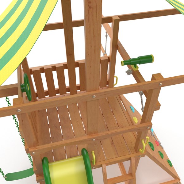 3D backyard wood play set - TurboSquid 1169808