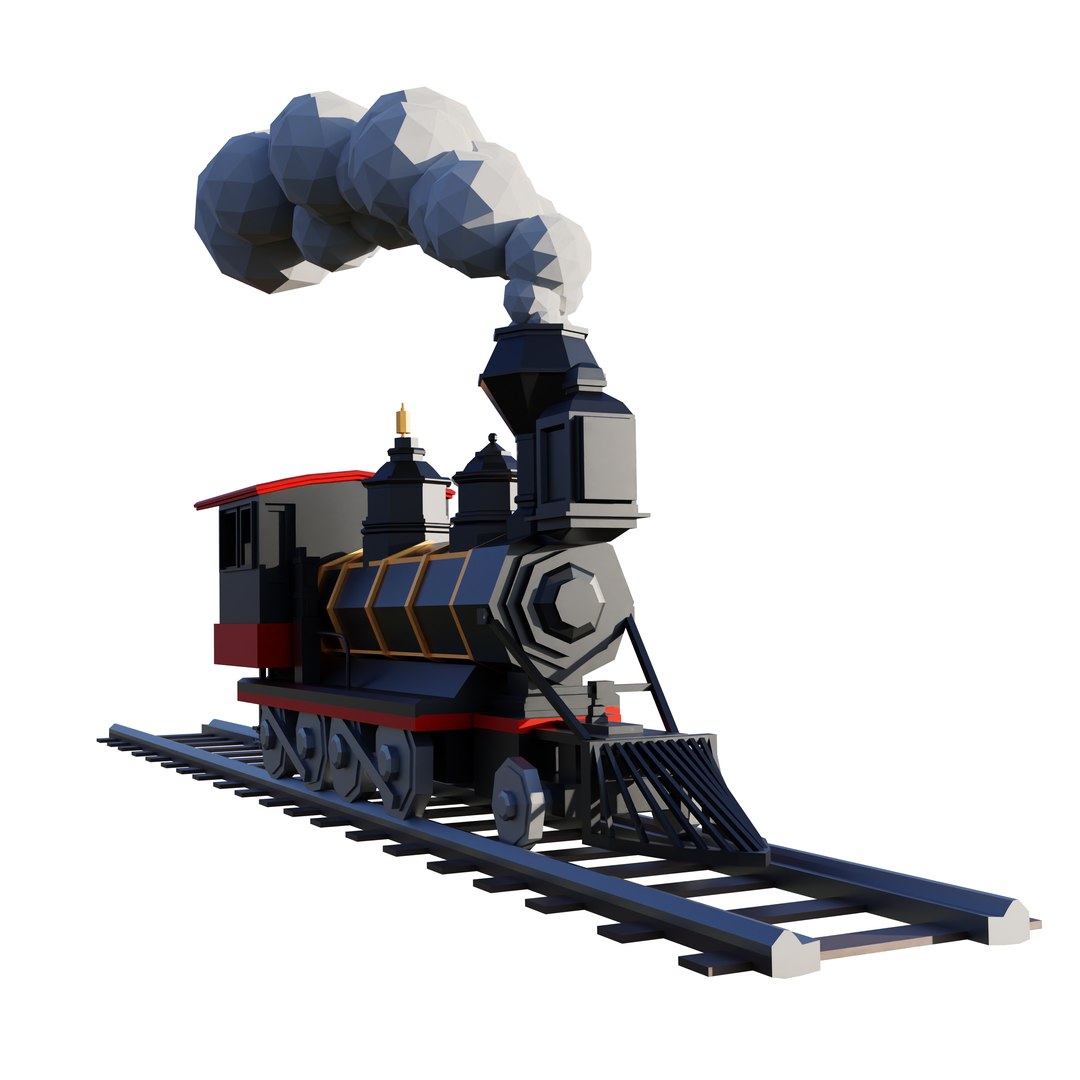 Train Blender Track 3D Model - TurboSquid 1595671