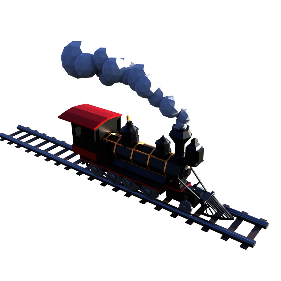 Train Blender Track 3D Model - TurboSquid 1595671