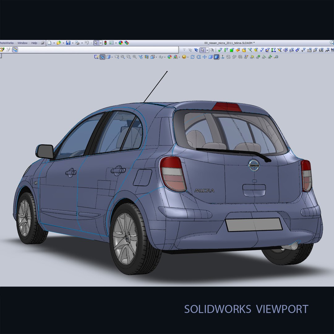 nissan micra 2011 tekna 3d model