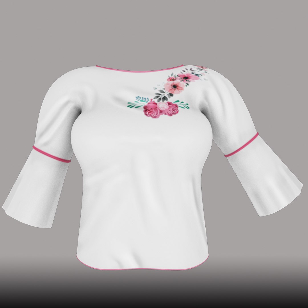 Female blue 3D model - TurboSquid 1432615