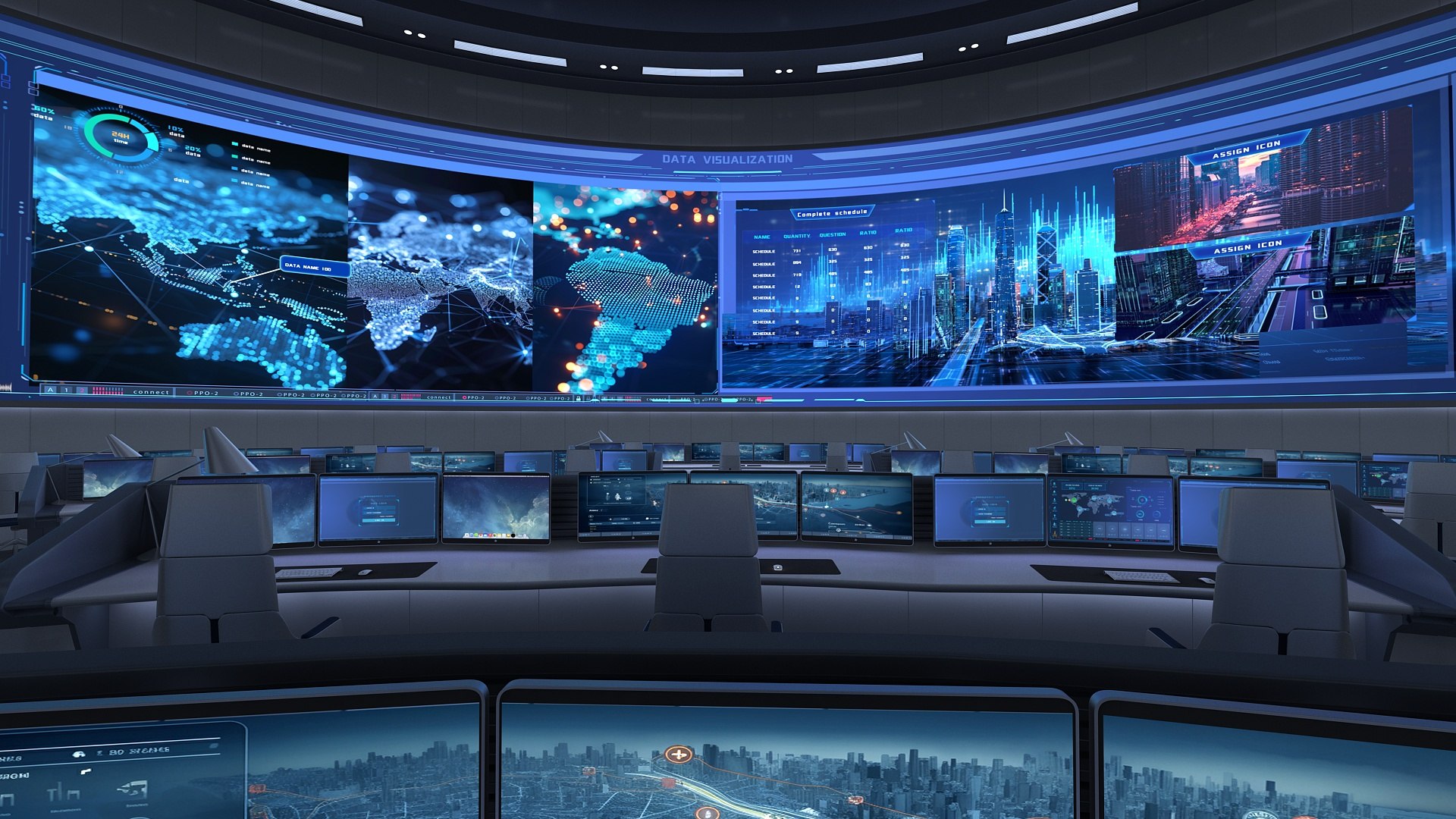 3D Monitoring Center Command Center1 Model - TurboSquid 2170824