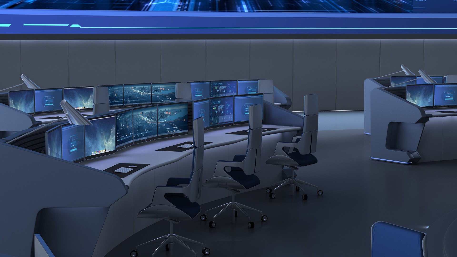 3D Monitoring Center Command Center1 Model - TurboSquid 2170824