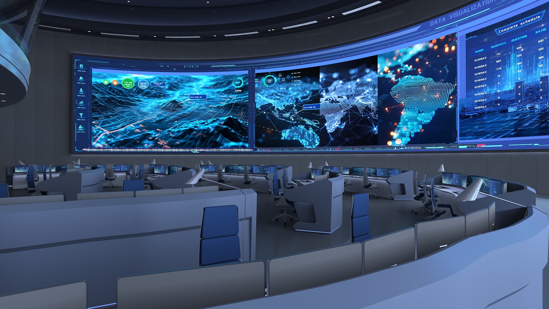 3D Monitoring Center Command Center1 Model - TurboSquid 2170824