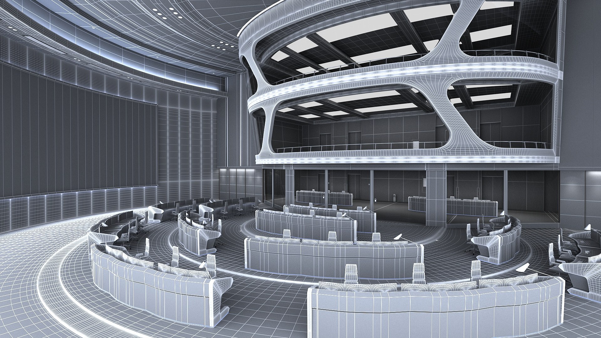 3D Monitoring Center Command Center1 Model - TurboSquid 2170824