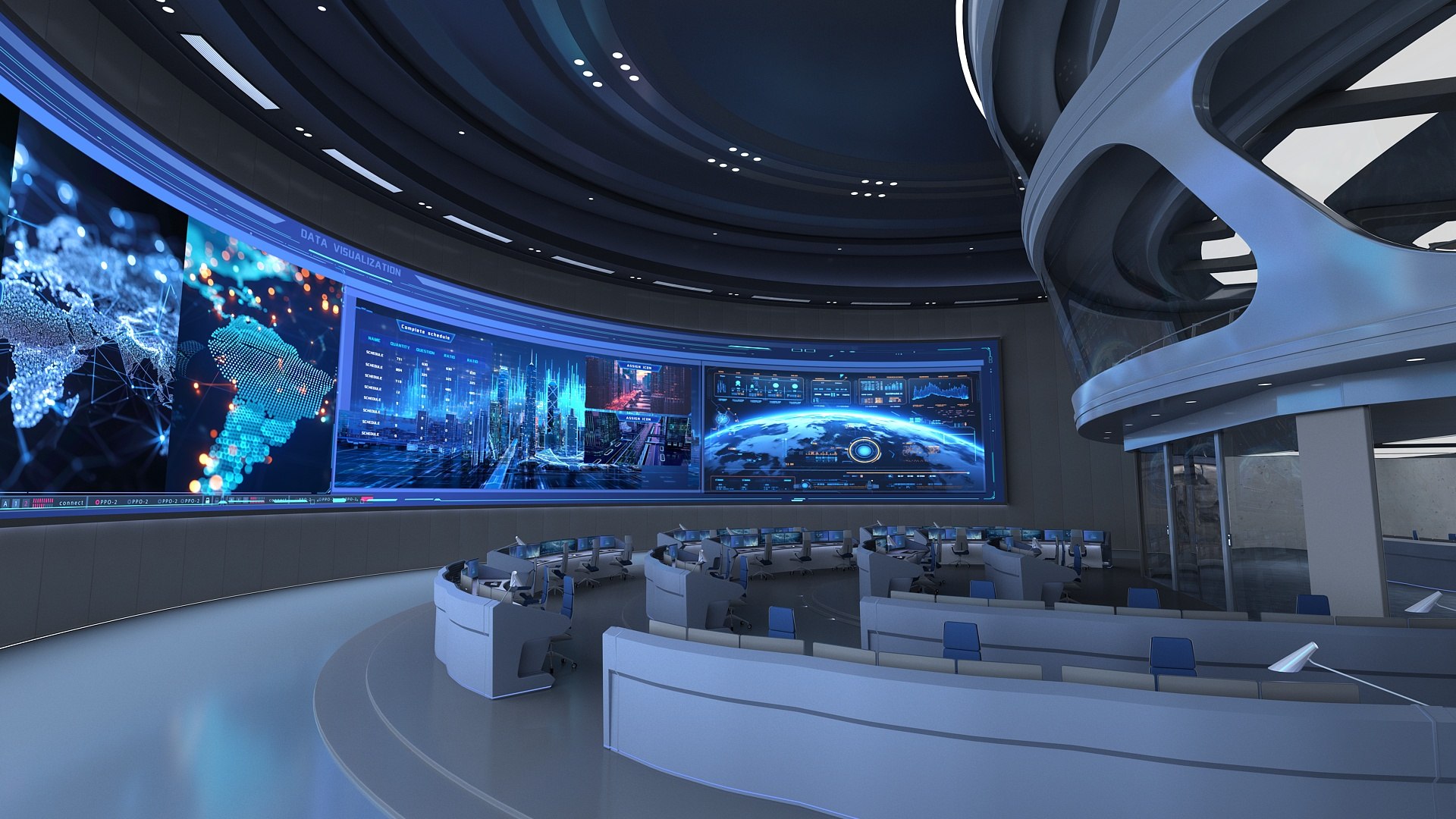 3D Monitoring Center Command Center1 Model - TurboSquid 2170824