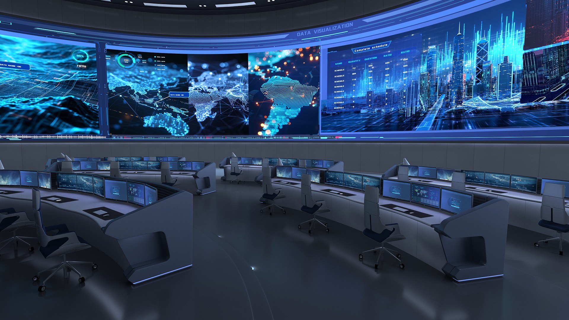 3D Monitoring Center Command Center1 Model - TurboSquid 2170824