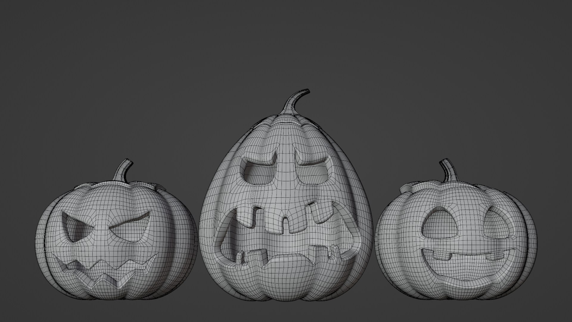 Halloween Pumpkins 3D Model - TurboSquid 2105505