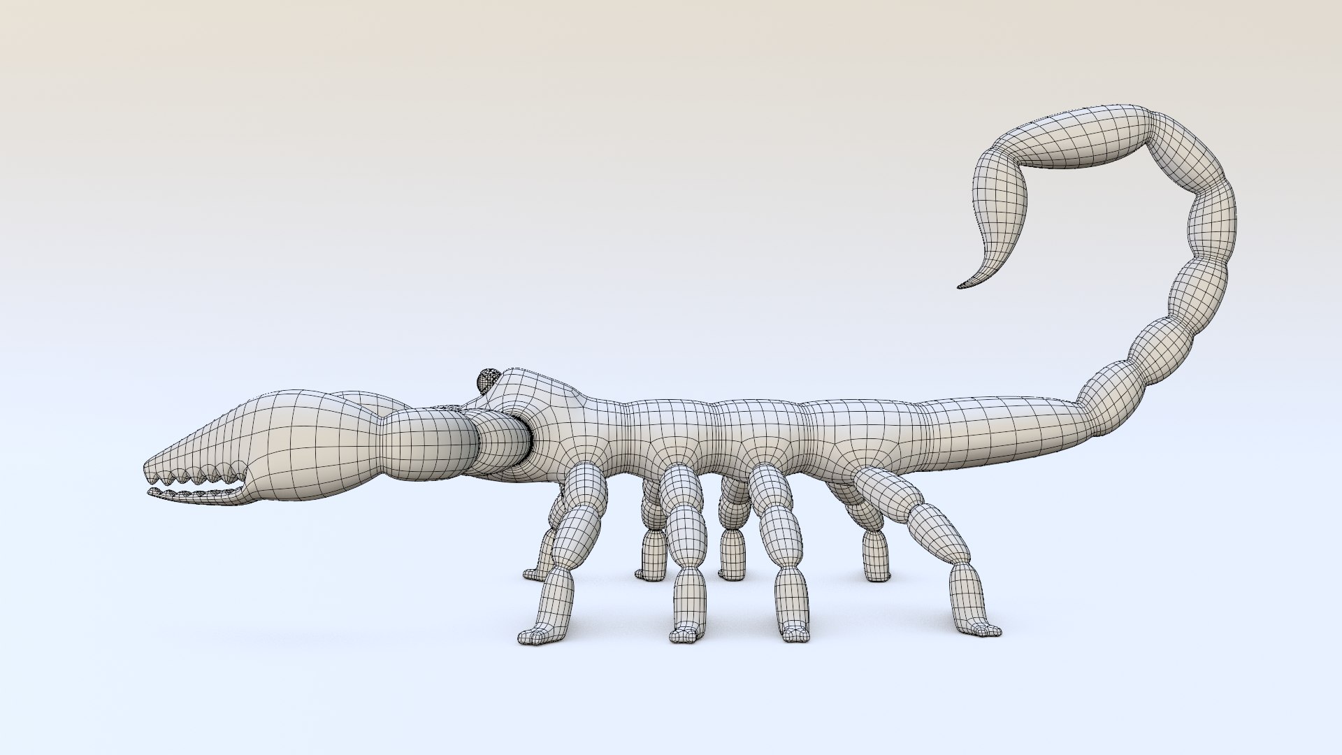 3D Model Cartoon Scorpion - TurboSquid 2014413