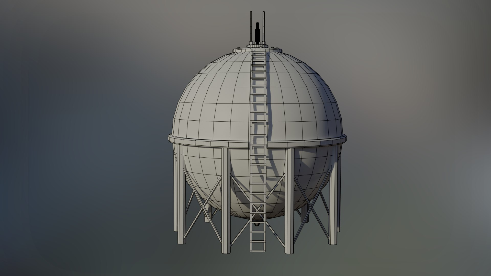 3D LPG Spherical Storage Tank - TurboSquid 1806797