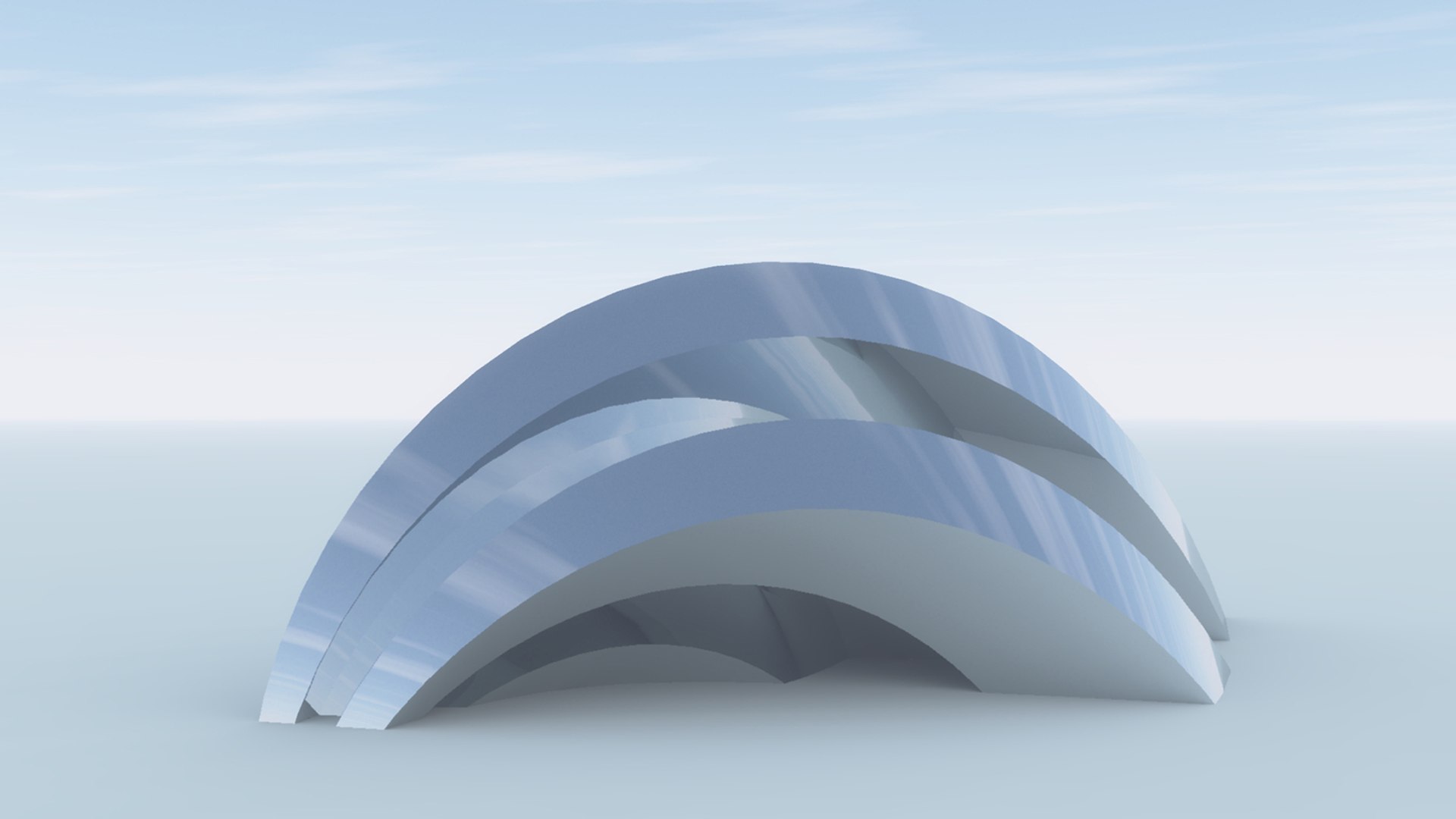 Futuristic Arc Building Architecture 3D Model - TurboSquid 1441121