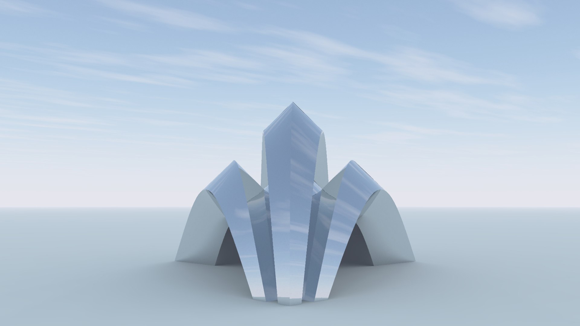 Futuristic Arc Building Architecture 3D Model - TurboSquid 1441121