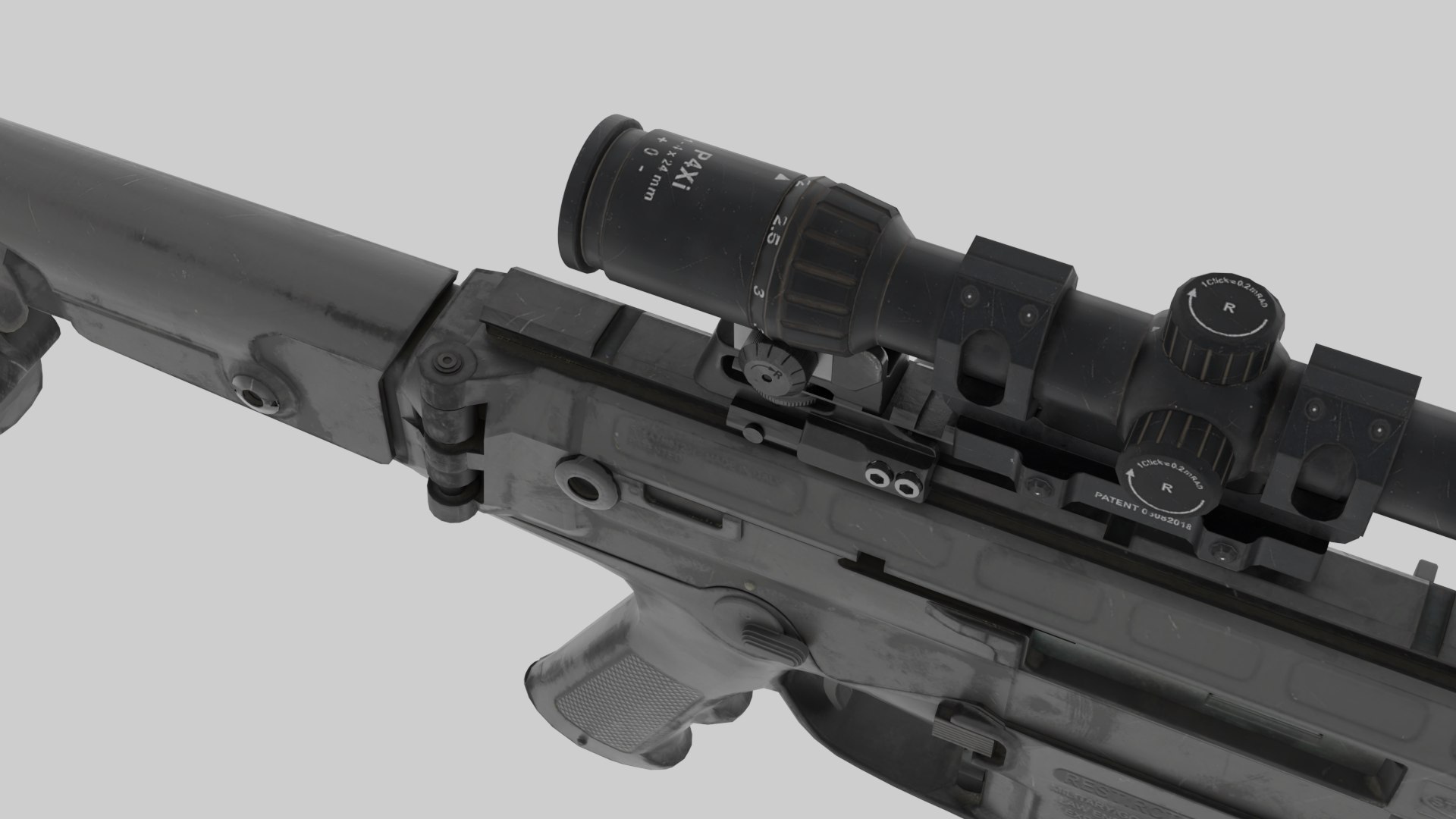 R6 ARX200 Assault Rifle 3D Model - TurboSquid 2350542