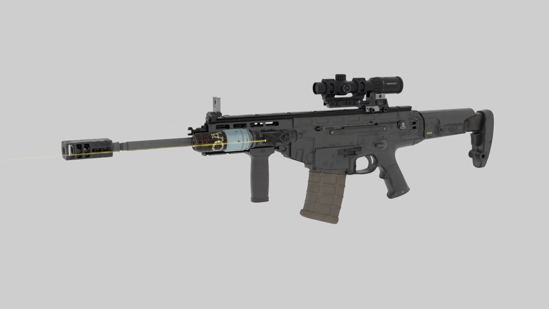 R6 ARX200 Assault Rifle 3D Model - TurboSquid 2350542